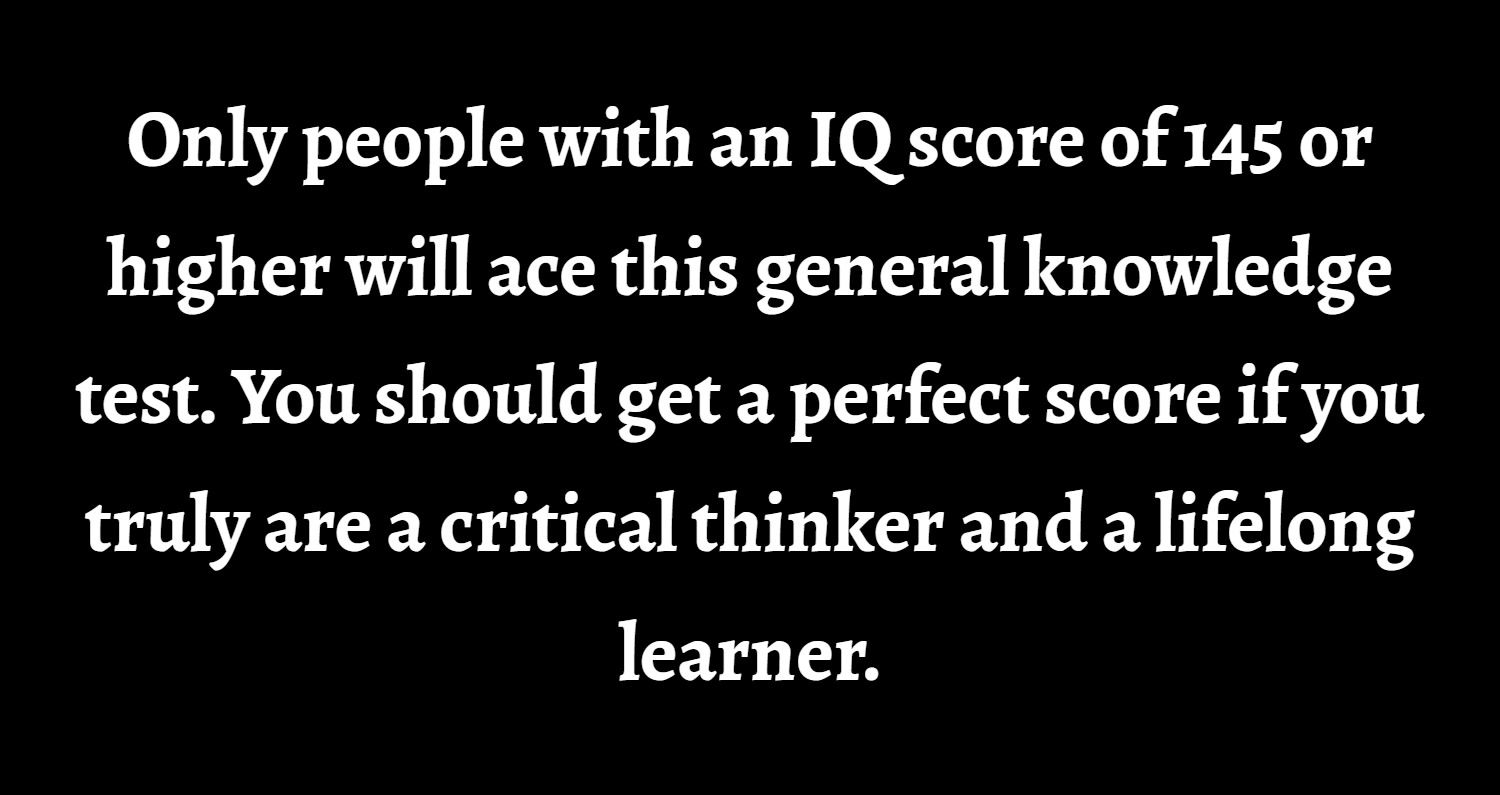 Your IQ Is Above Average If You Score 15/15